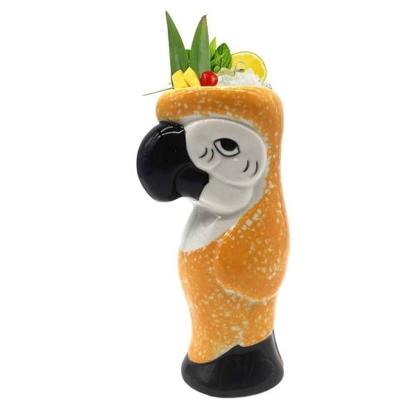 Vintage | Dining | Vintage Yellow Parrot Head Tiki Mug Cup 8 X 3 Bar ...